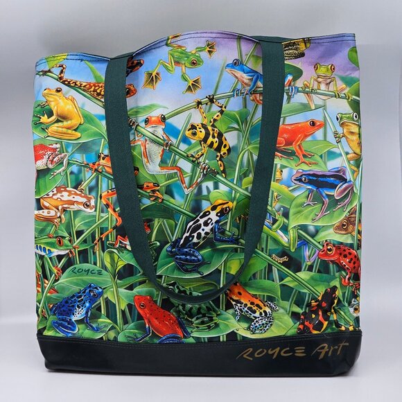 Royce Art | Bags | Vintage Royce Mcclure Art Jungle Gym Frogs Large ...
